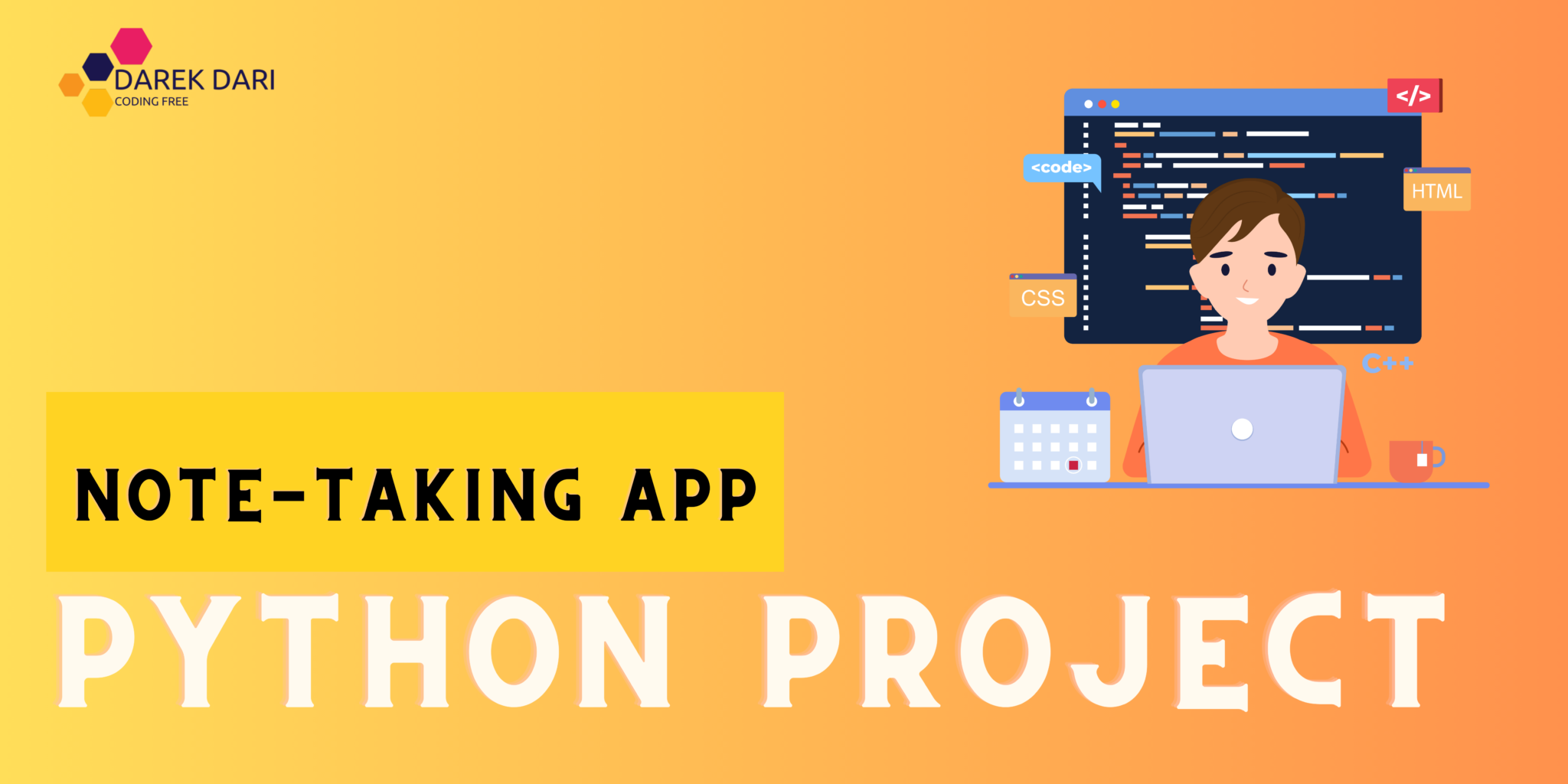Powerful Note Taking App Source Code Python Project 2024