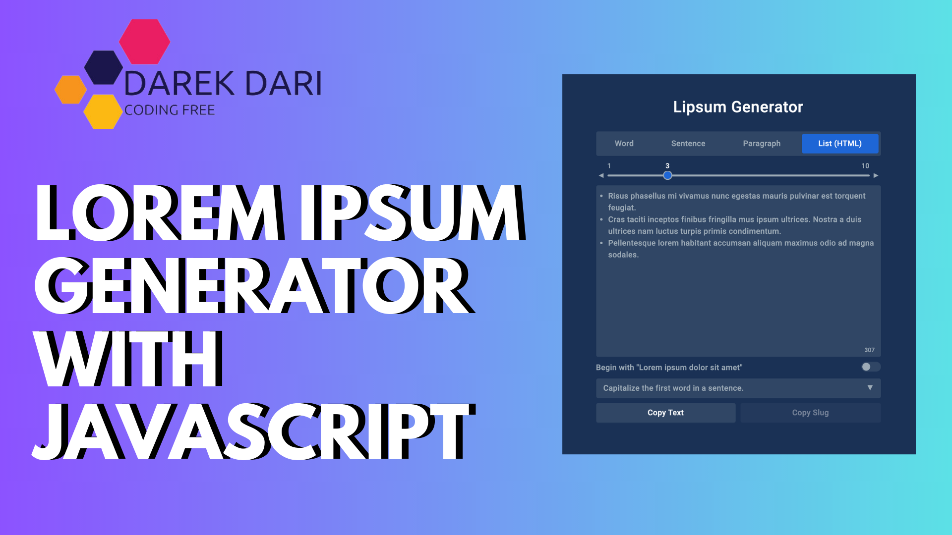 1 Best Lorem Ipsum Generator With JavaScript
