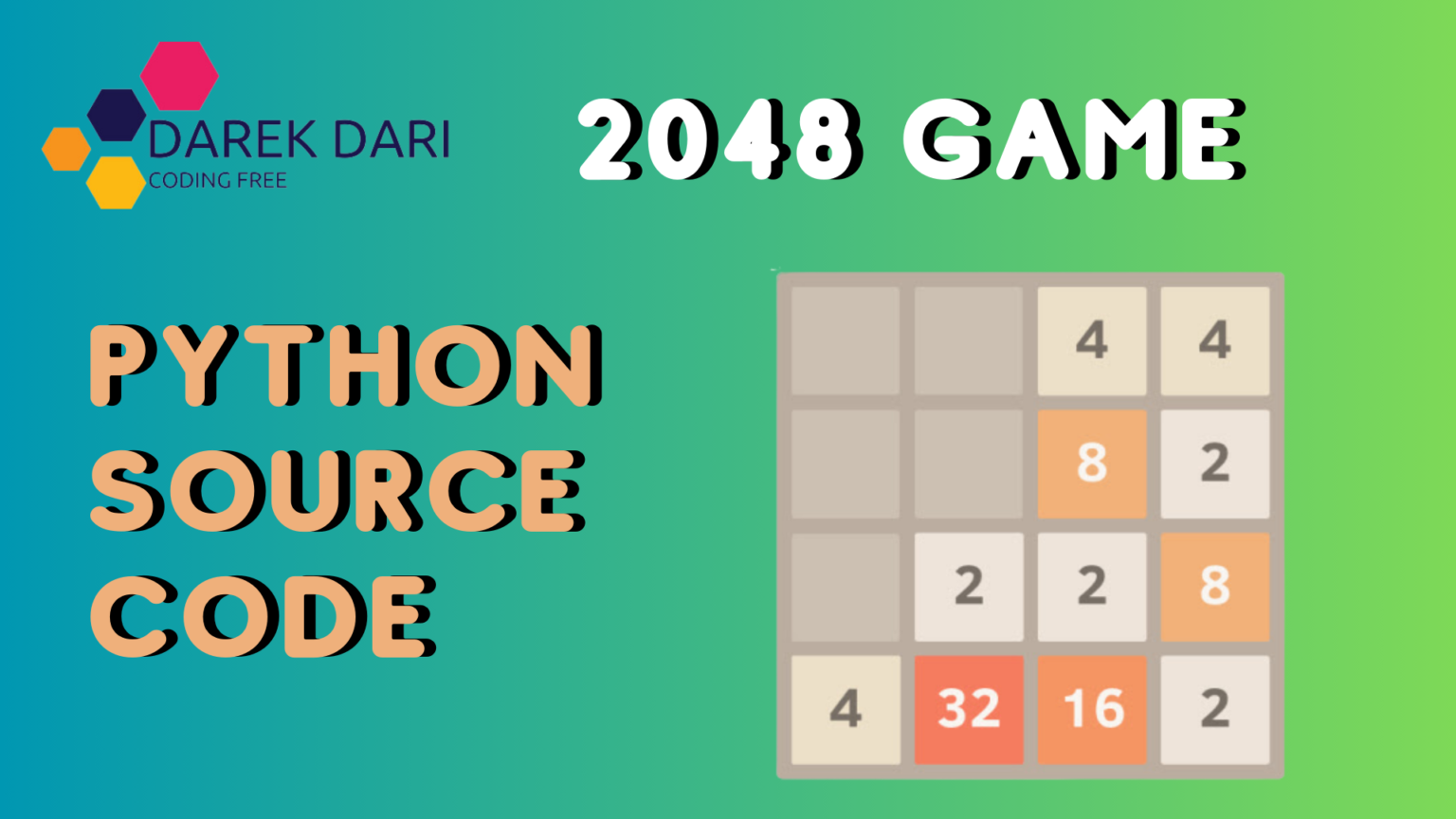 The Best 2048 Game In Python With Source Code