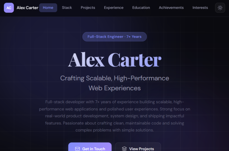 Best Prompt To Create A Portfolio Website - Fast And Good
